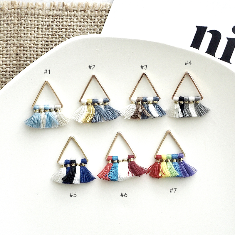 トライアングルエスニックカラー ミニタッセル | B＆P Labo.｜アクセサリー・パーツ販売、OEM開発